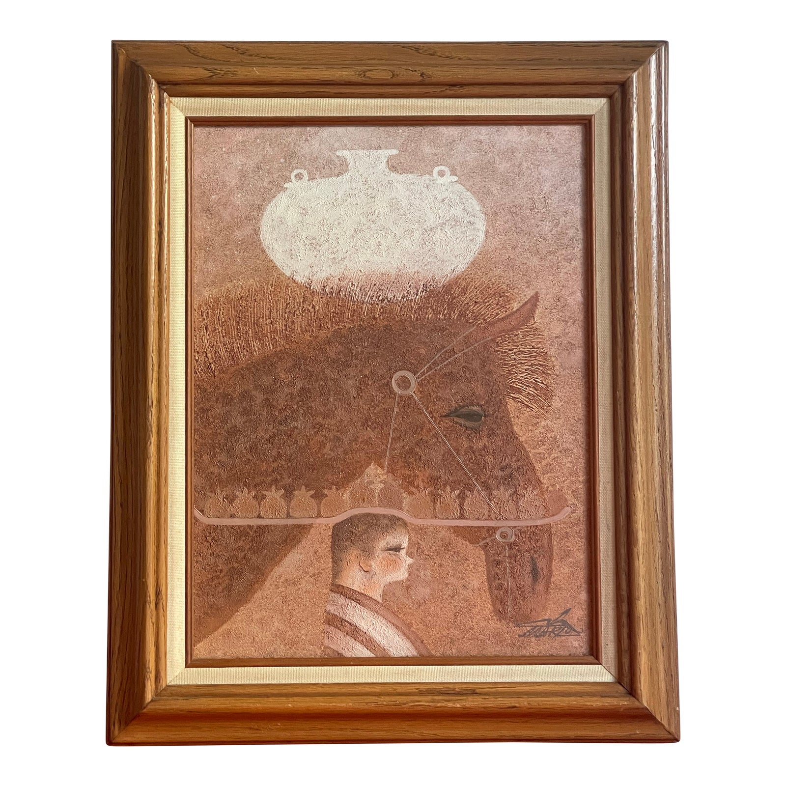 Textured Modernist Canvas Giclee Park Dorn Signed Mario Jung Surrealism ...