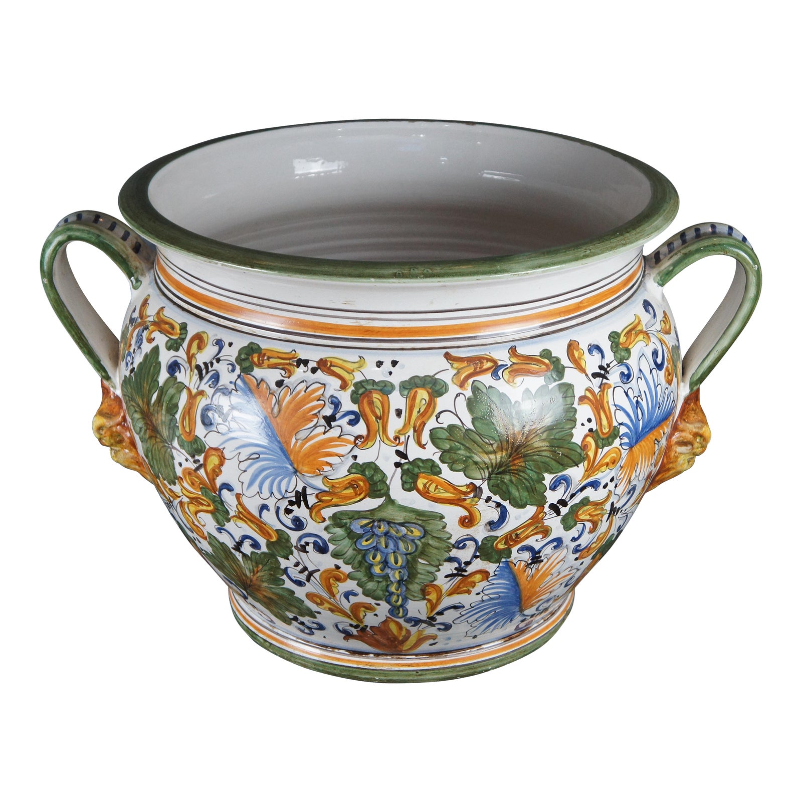 Mid 20th Century Vintage Deruta Italian Hand Painted Majolica ...