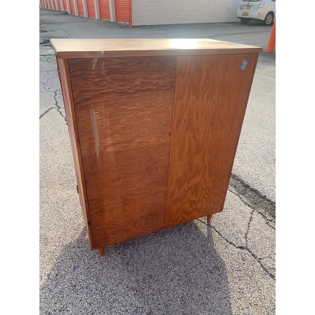 Mid 20th Century Mid Century Modern Two Shelf Cabinet With Louvered ...