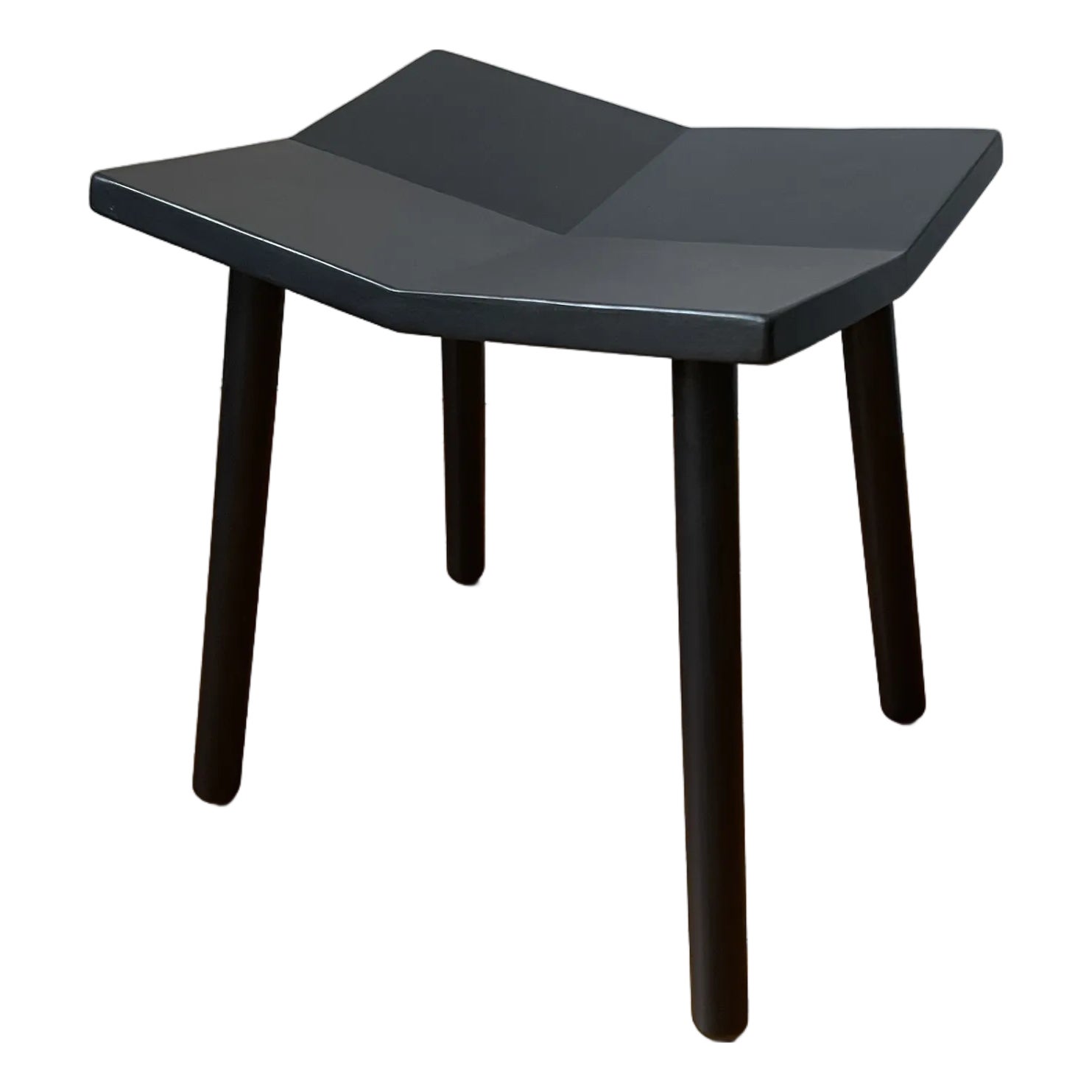 Mitre Low Wooden Stool, Black, by Souda, Modern, Minimal, Contemporary ...