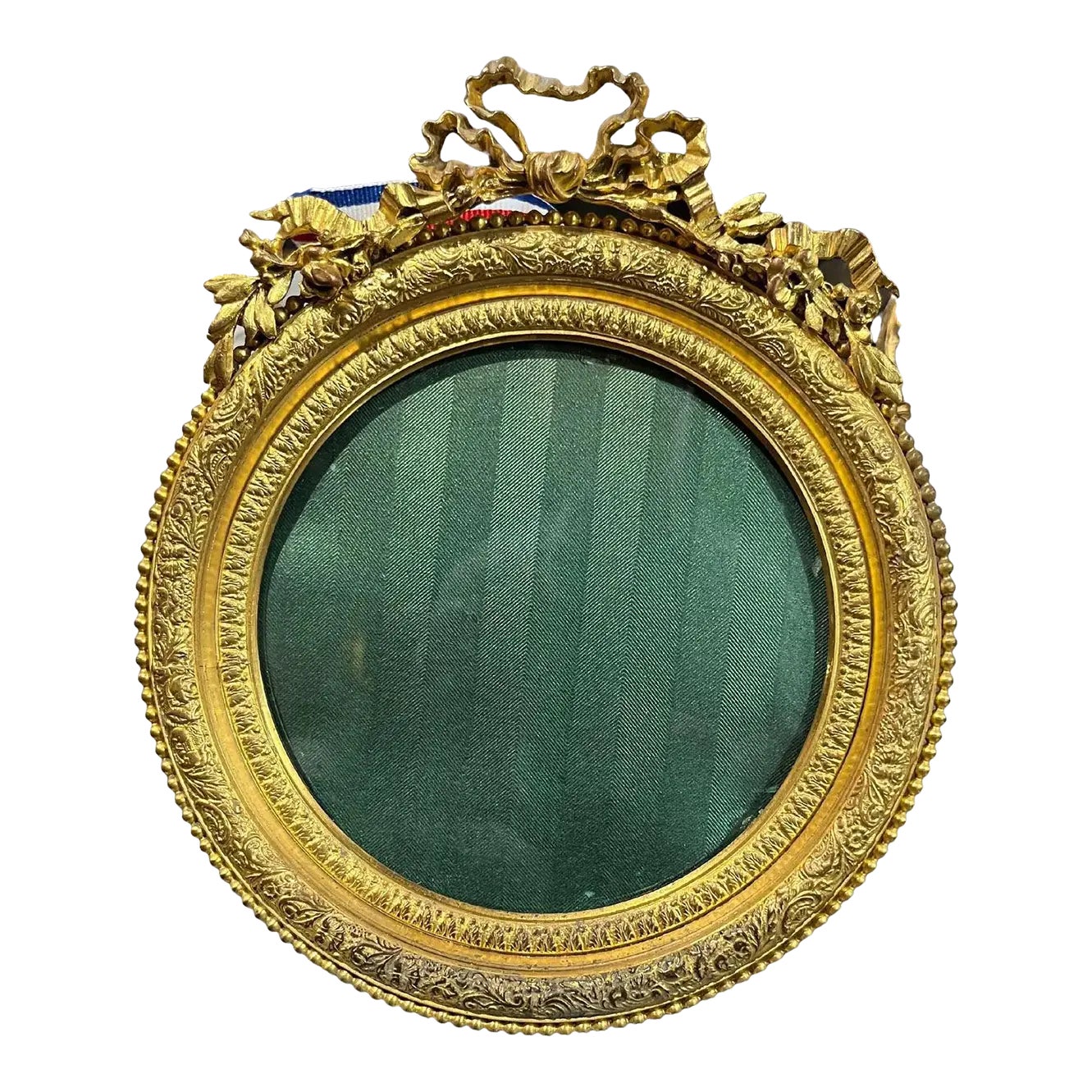 19th Century French Gilt Bronze Neoclassic Frame | Chairish