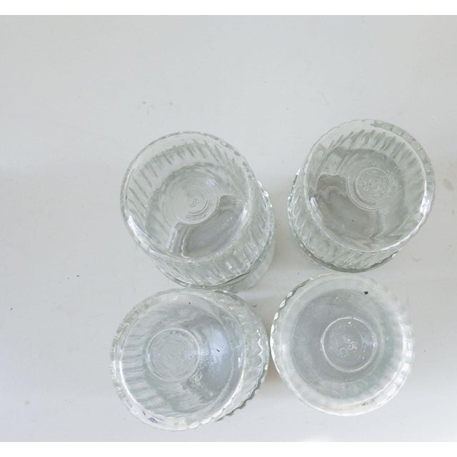 Vintage Hoosier Ribbed Glass Jars - Set of 4 | Chairish