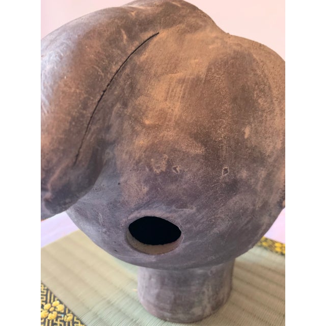 Japanese Terracotta Head of Women With Headdress Handmade Mashiko ...