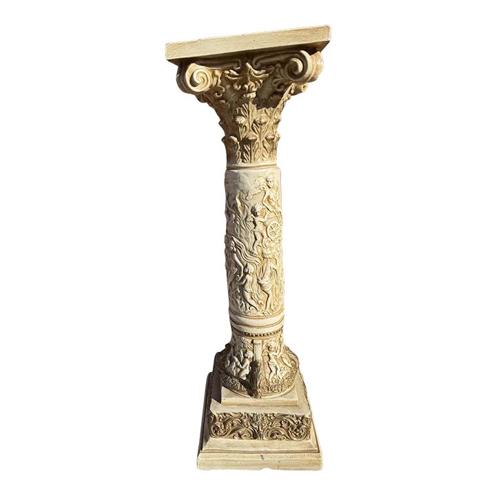 Vintage Neoclassical Style Roman Column Stand/Pedestal | Chairish