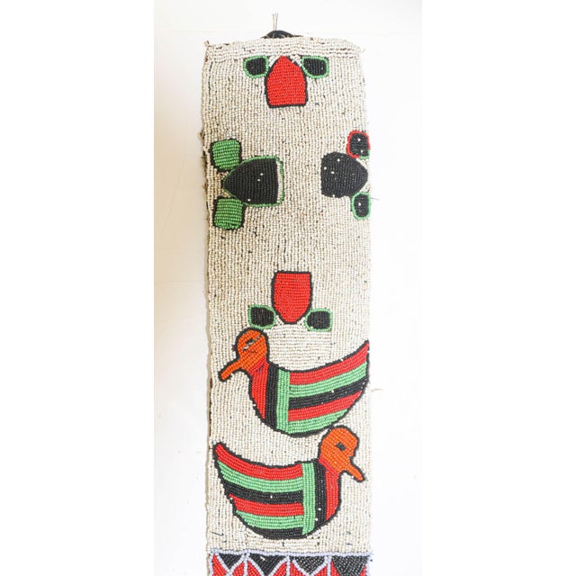 African Yoruba Diviner's Beaded Wall Hanging Panel Sash 1950 | Chairish