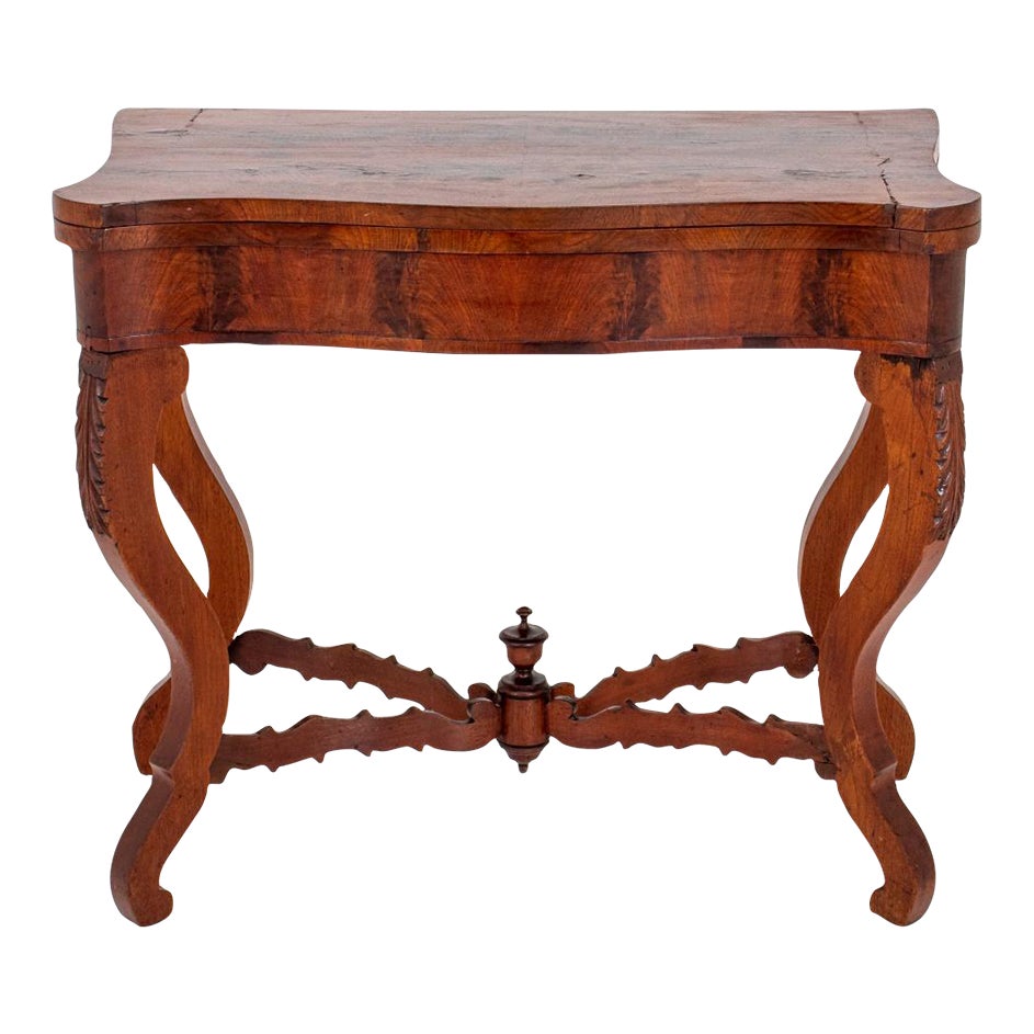 American Victorian Console Card Table | Chairish