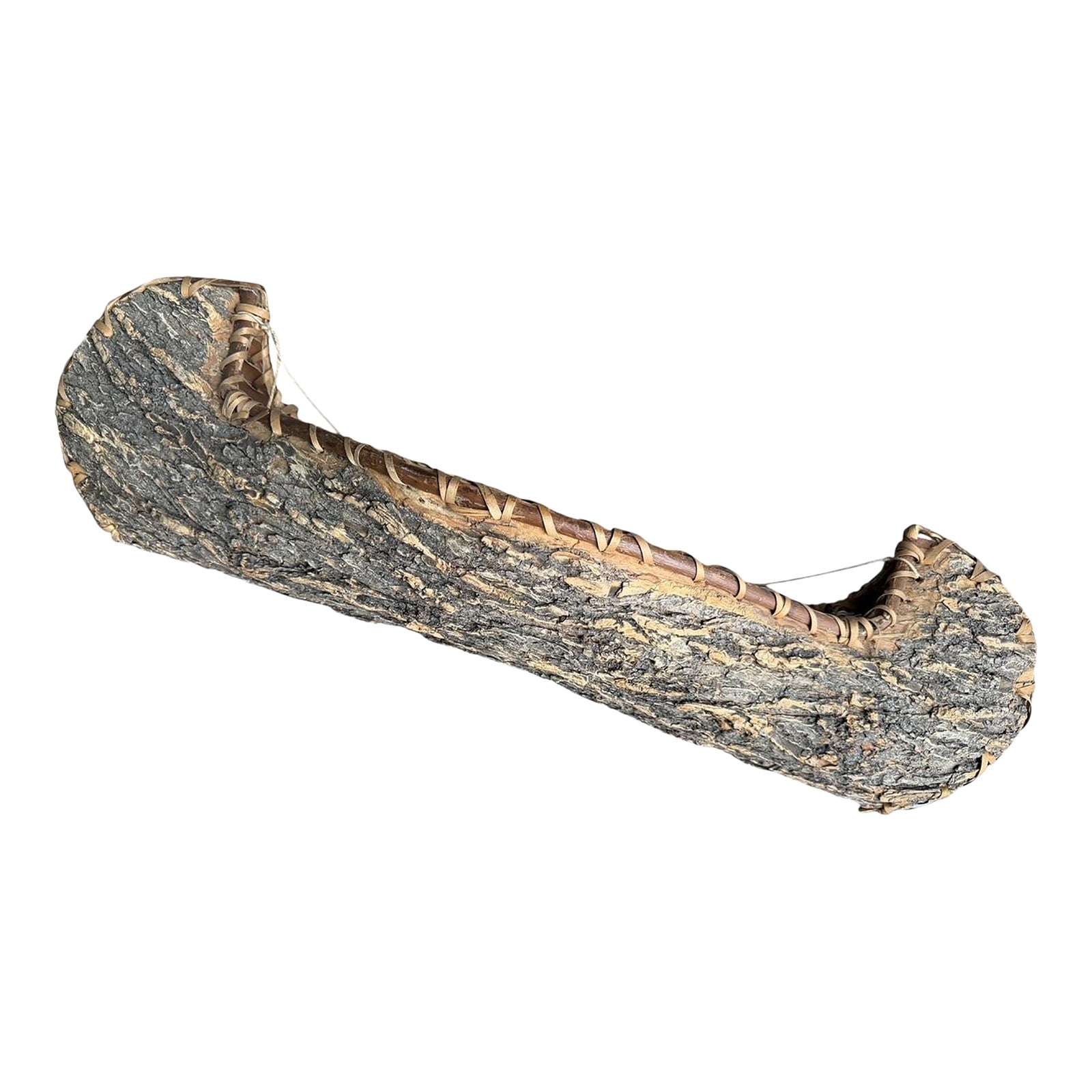 Bark Canoe Model Toy Vintage | Chairish