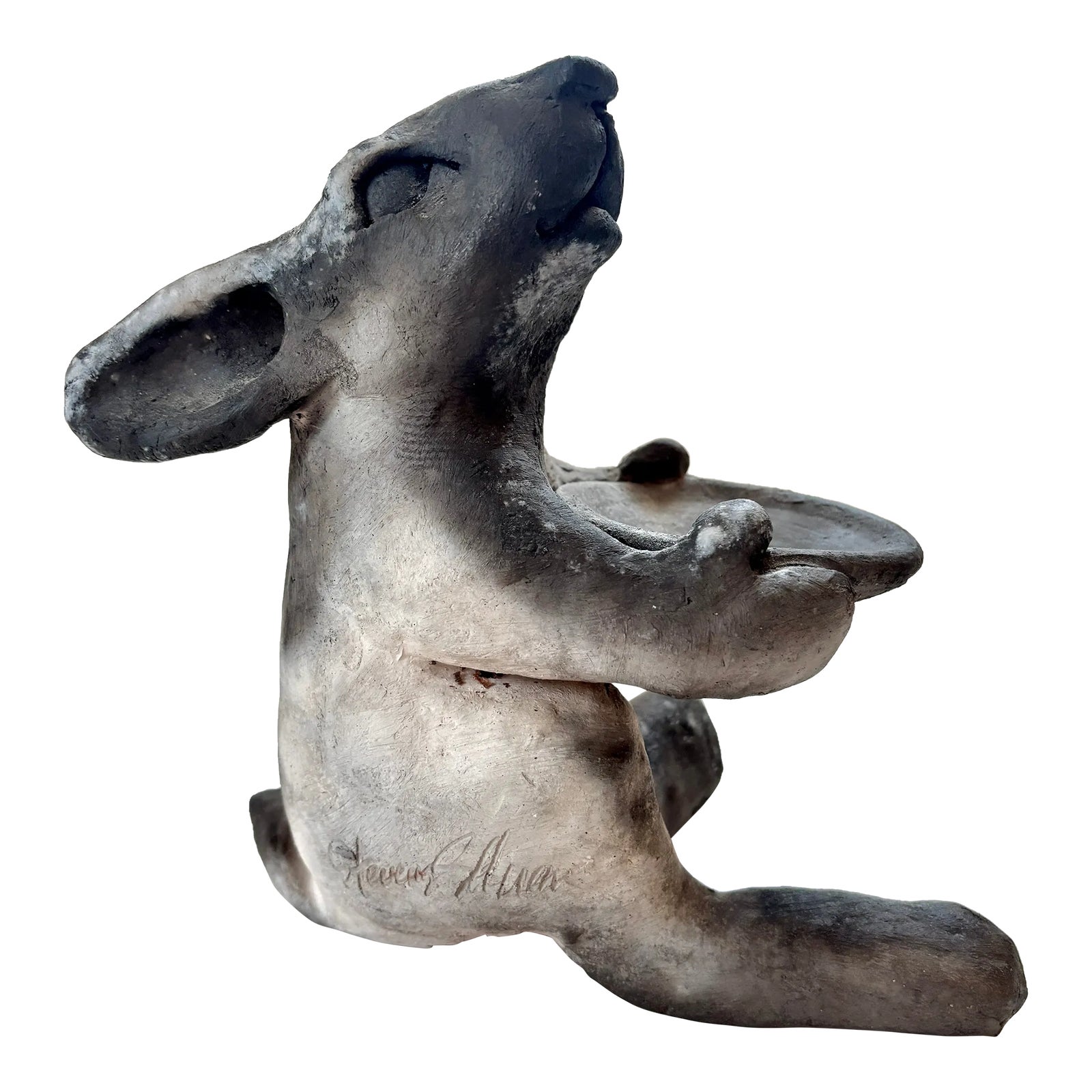 Clay Rabbit Sculpture by Internationally Recognized Artist Jeanne ...