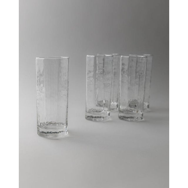 Vintage Octagonal Structured Glasses from Luminarc, 1970s, Set of 5 ...