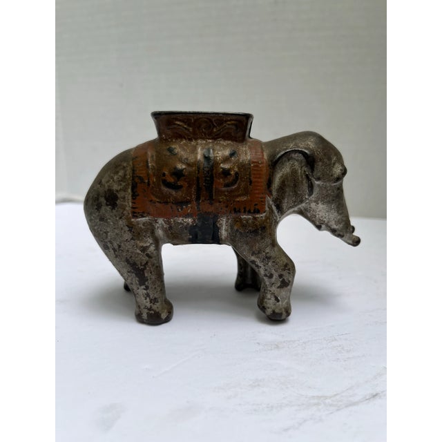 Antique Cast Iron Elephant | Chairish