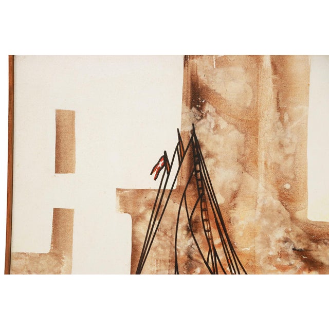 Michael Quincy Rothwell Mid Century Abstract Expressionist Original Oil ...