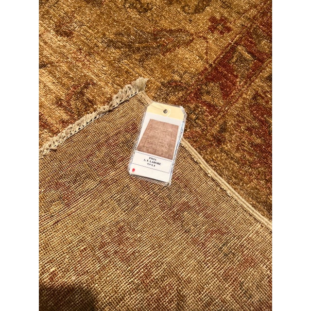 Vintage Handmade Lahore Rug 9'9" X 8'0" | Chairish