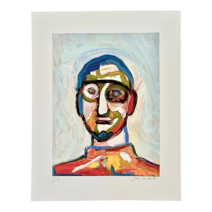 “Irony” Portrait Giclee Print of an Impressionist Oil Painting by Joao ...