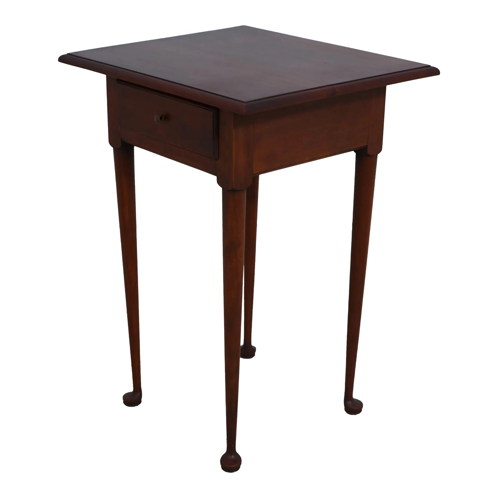 Eldred Wheeler Cherry 1 Drawer Primitive Nightstand | Chairish