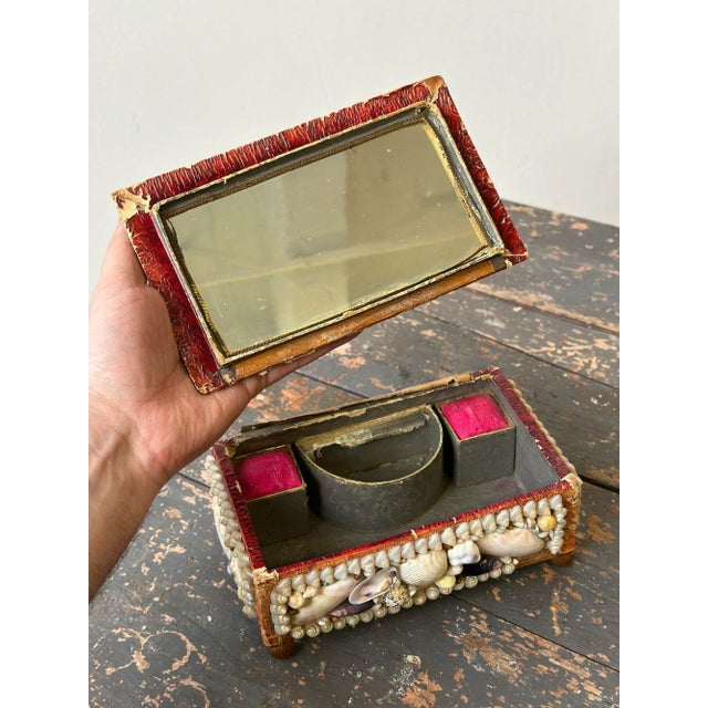 Antique Victorian Shell Encrusted Box, Circa Early 20th Century | Chairish