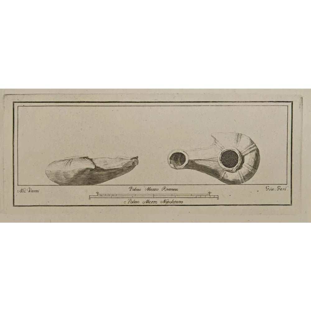Nicola Vanni, Ancient Roman Still Life, Etching, 18th Century | Chairish