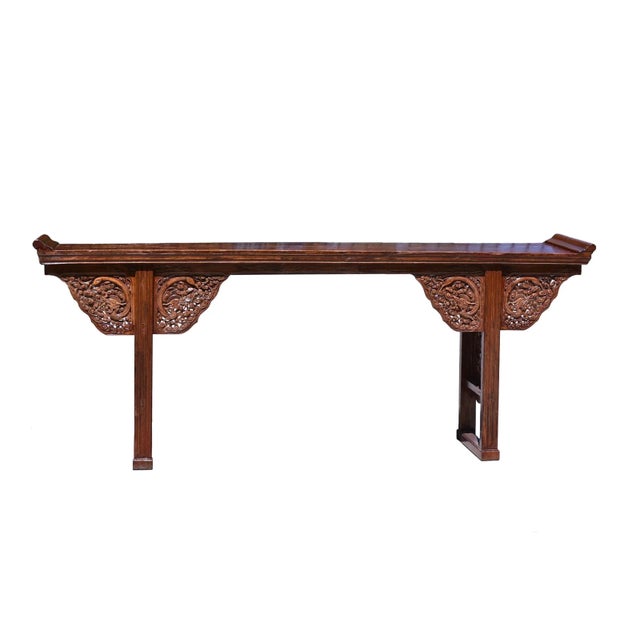 Antique Chinese Dragon Altar Table | Chairish