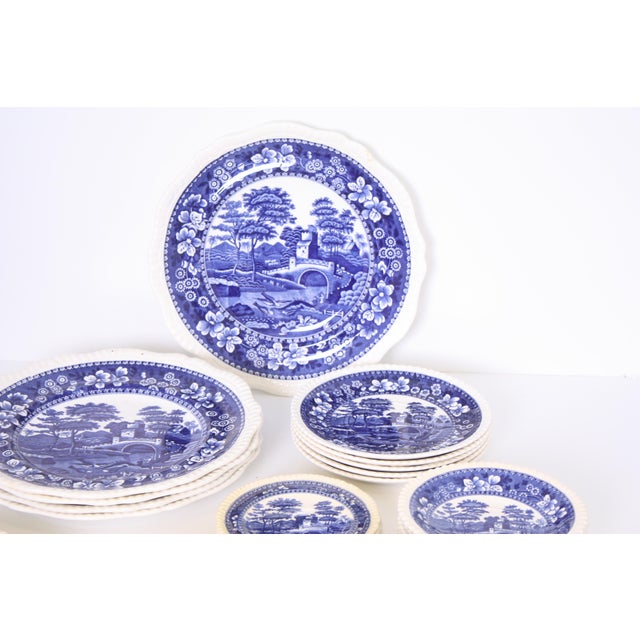 Antique Spode "Spode's Tower" Dinner Set | Chairish