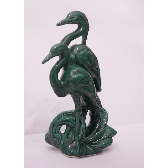 Claire Lerner Ceramic Herons Figurine | Chairish