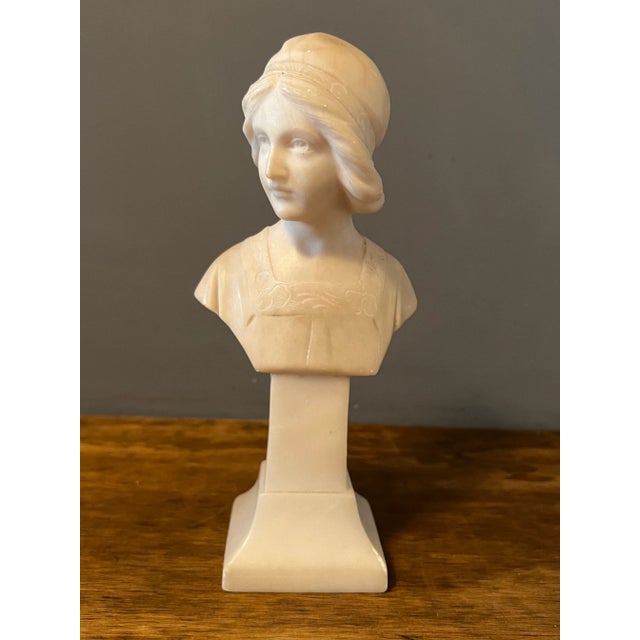 1920s Set of 2 Italian Alabaster Busts | Chairish
