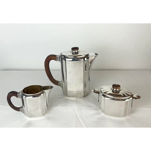 1920s Christofle Art Deco Coffee or Tea Set - Pot, Cream & Sugar | Chairish