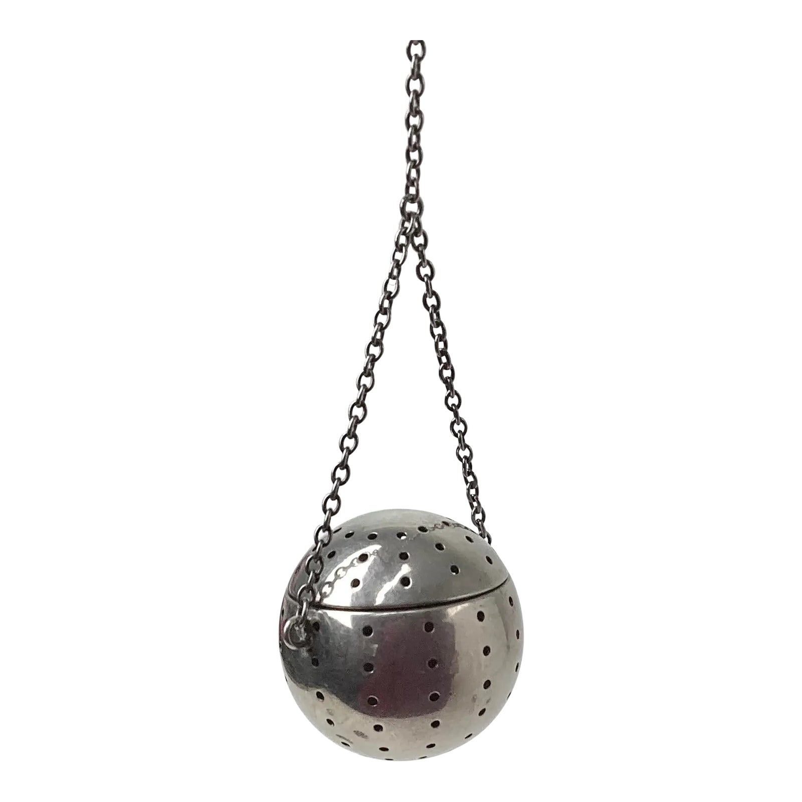 Early 1900s Blackinton Sterling Silver Tea Ball Infuser | Chairish