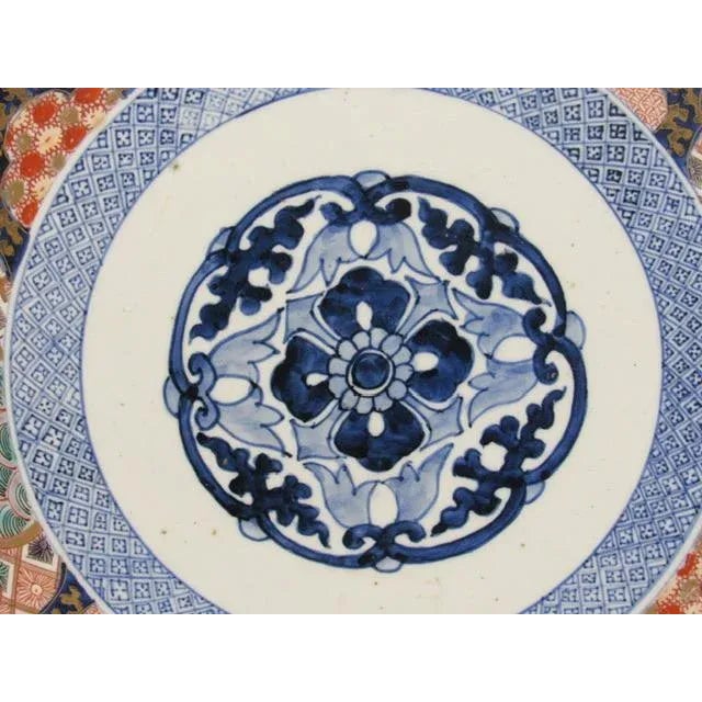 Large Antique Japanese Imari Porcelain Platter | Chairish