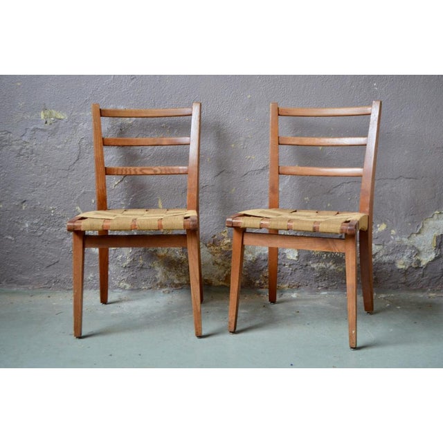 Vintage Oak Dining Chairs Set of 2 Chairish