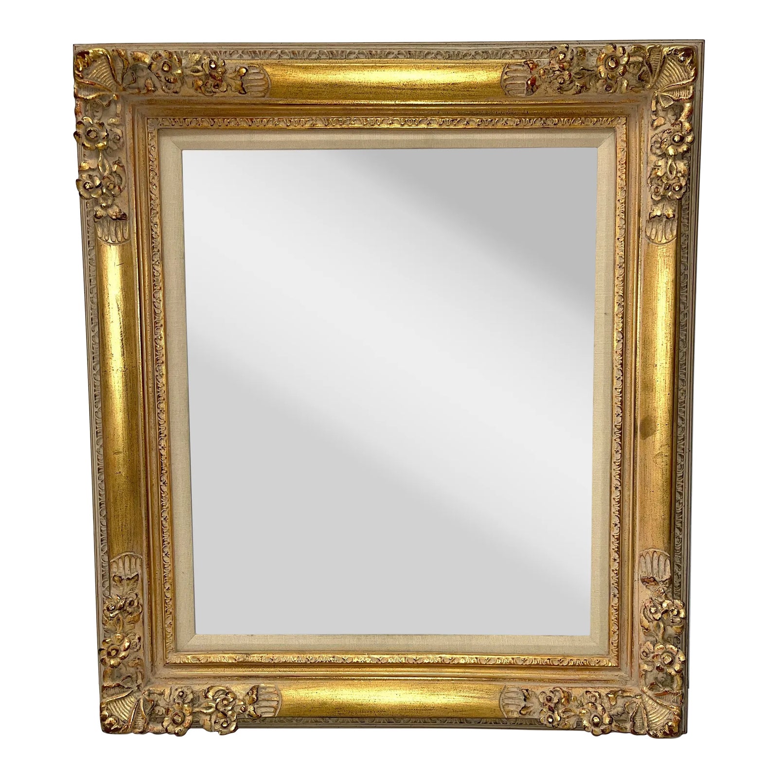 French Louis Gold Carved Wood Picture Frame | Chairish