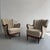 1930s Pair of Art Deco Wingback Lounge Chairs | Chairish