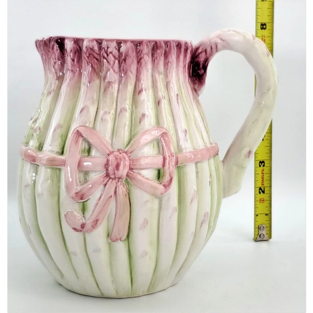 Vintage Trompe l'Oeil Italian Majolica Hand Painted Porcelain Water ...