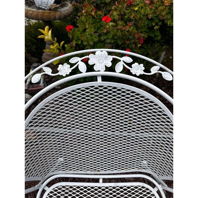 1960s Vintage Meadowcraft Table with 4 Barrel Back Armchairs Patio Set ...