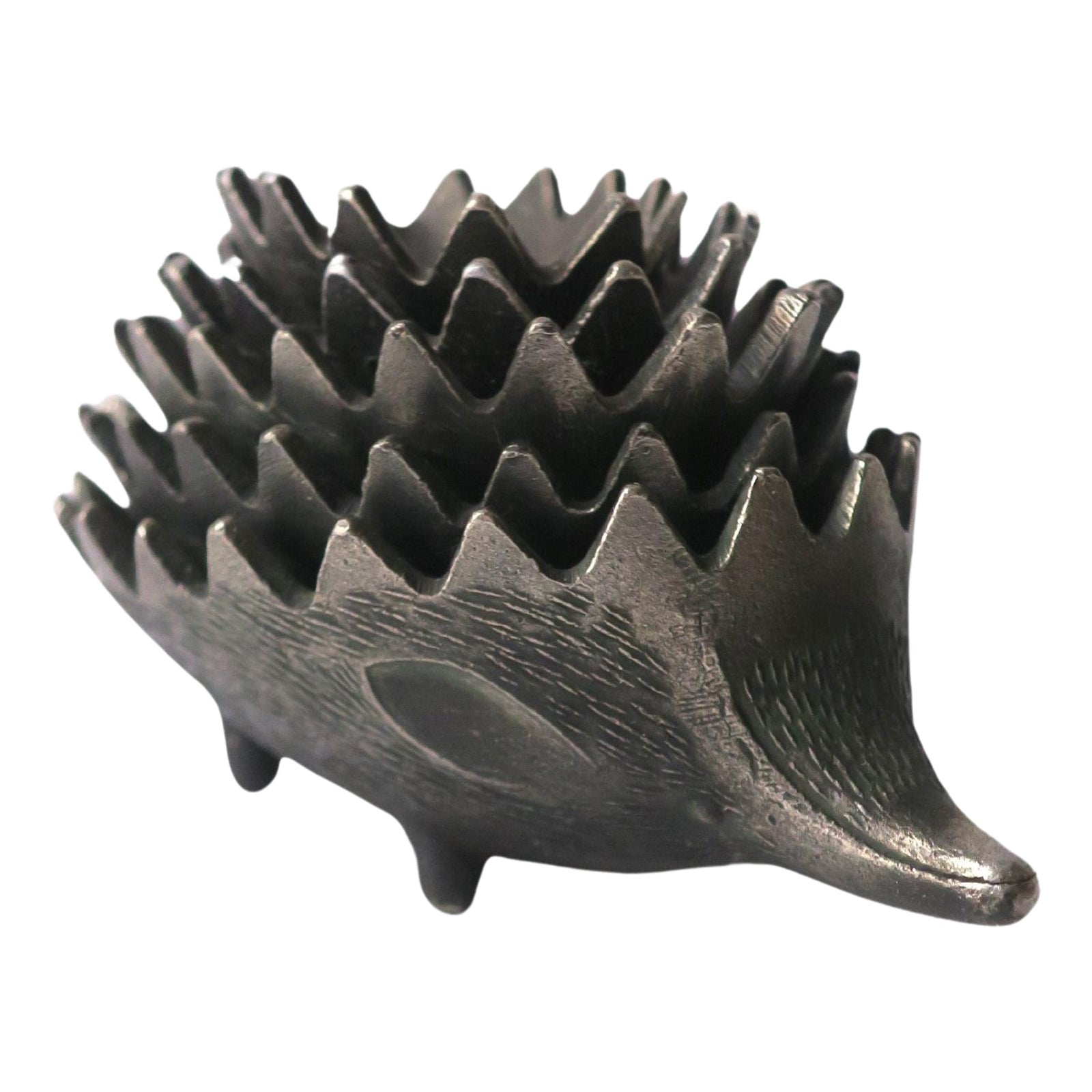 Hedgehog Metal Bowls Object or Ashtray Set in the Style of Artist ...