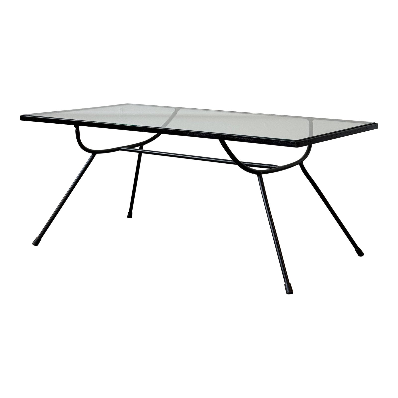 1950s Wrought Iron Coffee Table Attributed to George Nelson for Arbuck ...