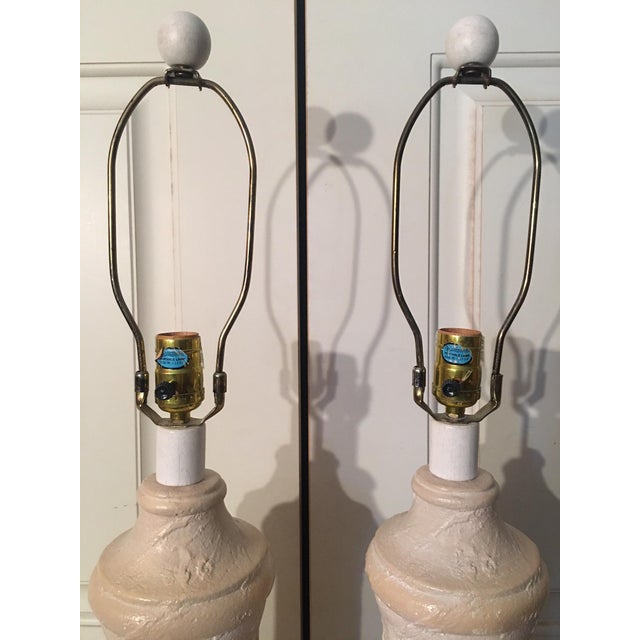 1980s Neoclassical Doric Column Pillar Roman Greek Plaster Lamps - a ...