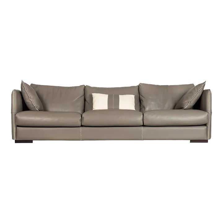 Modern Italian Stitched Leather “Alfred” Sofa by Gamma Arredamenti ...