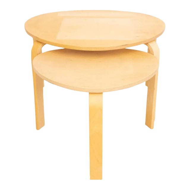 Alvar Aalto Artek Mid-Century Modern Side Tables, Pair | Chairish