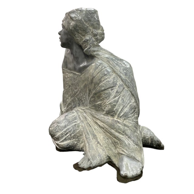 1980s "Rebecca (Seated Woman)" Modern Figurative Sculpture | Chairish