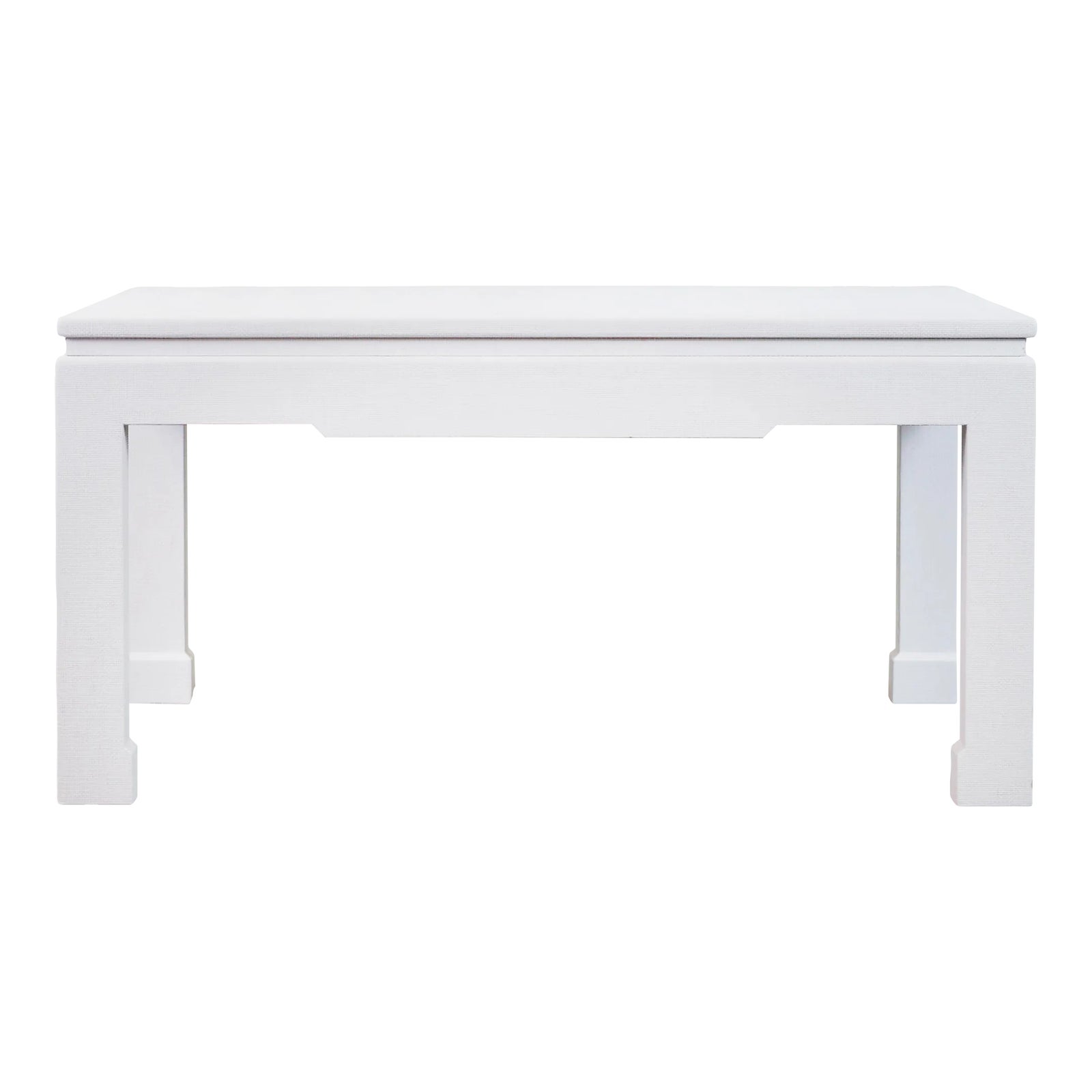 Carl Springer Style White Raffia Coffee Table | Chairish