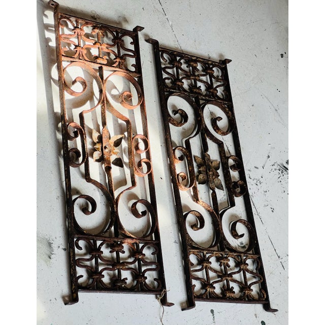 Early 20'th C. Wrought Iron Decoarative Panels | Chairish