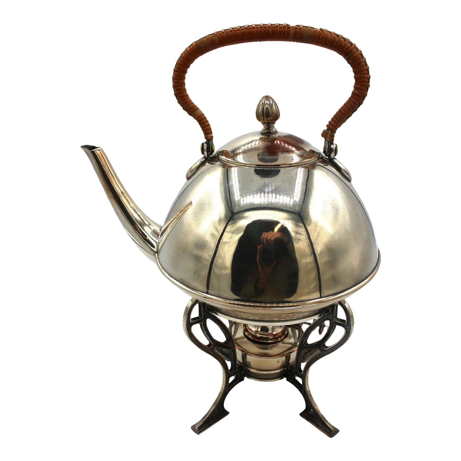 Japonisme Spirit Kettle on Stand With Burner, C.1900 | Chairish
