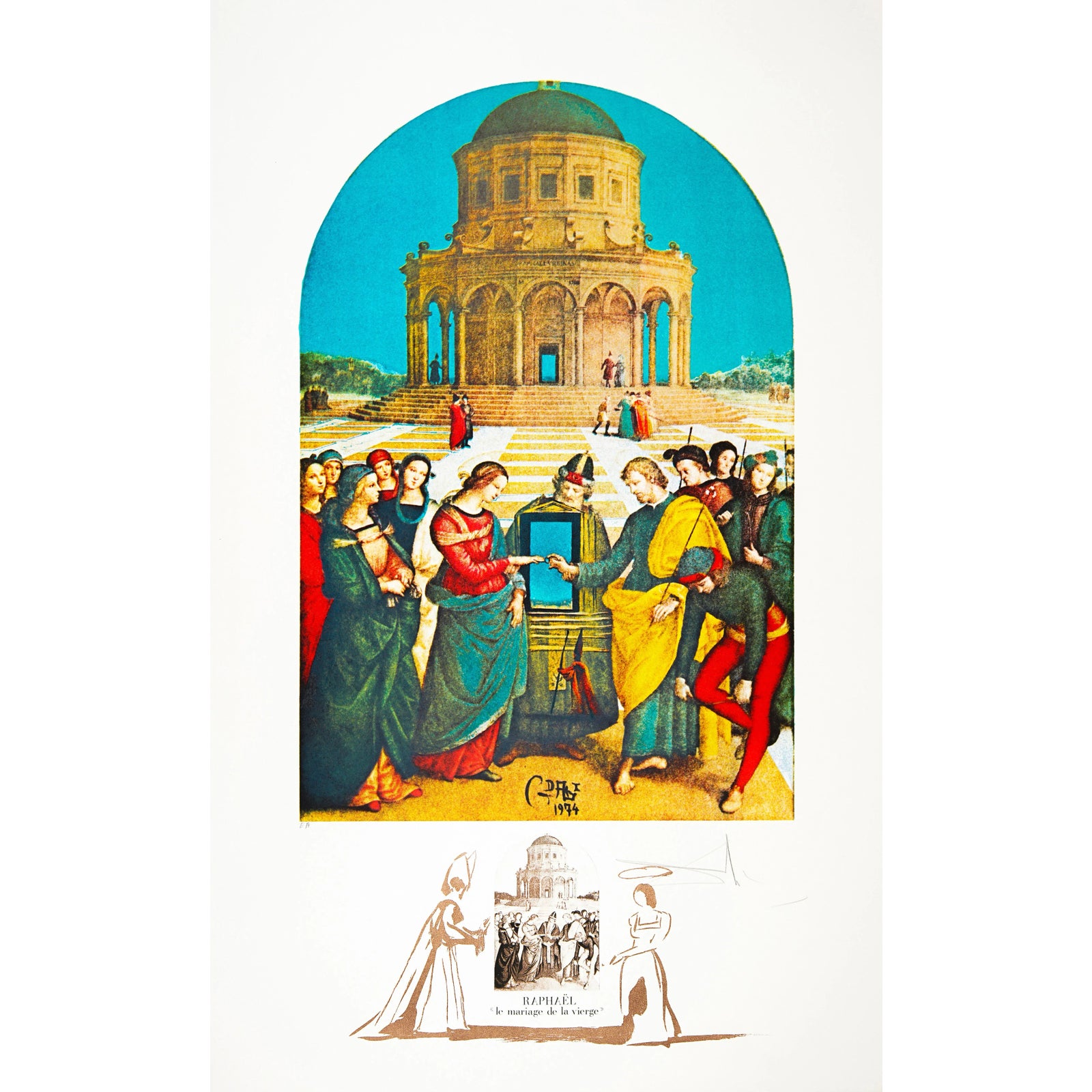 Salvador Dalí "Le Marriage De La Vierge" (Marriage of the Virgin ...