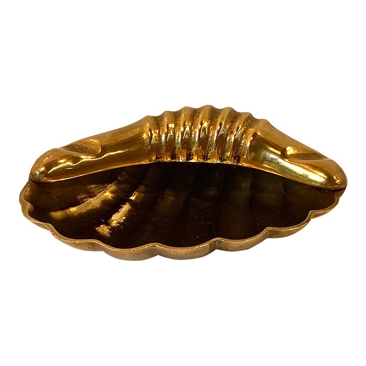 Brass Shell Shaped Soap Dish | Chairish