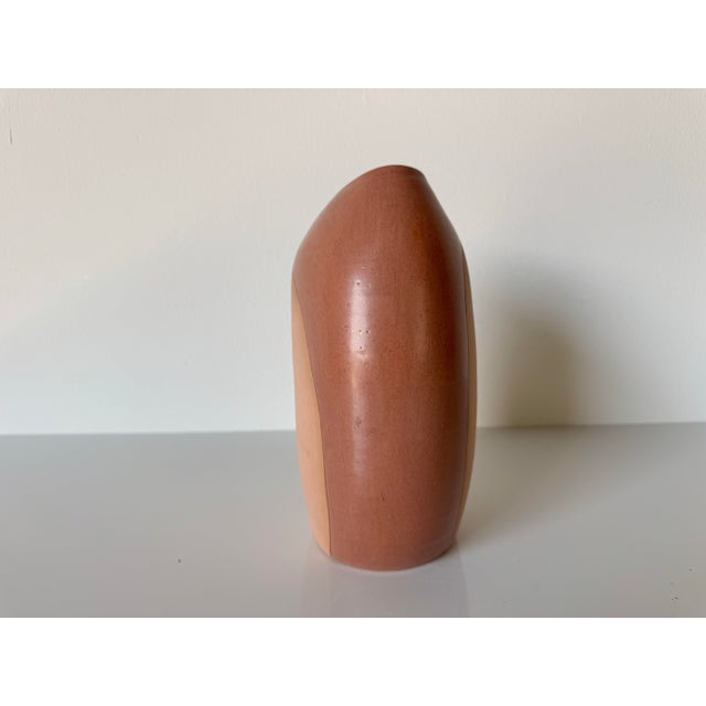 1980's Vintage Organic Studio Pottery Vase – Signed | Chairish
