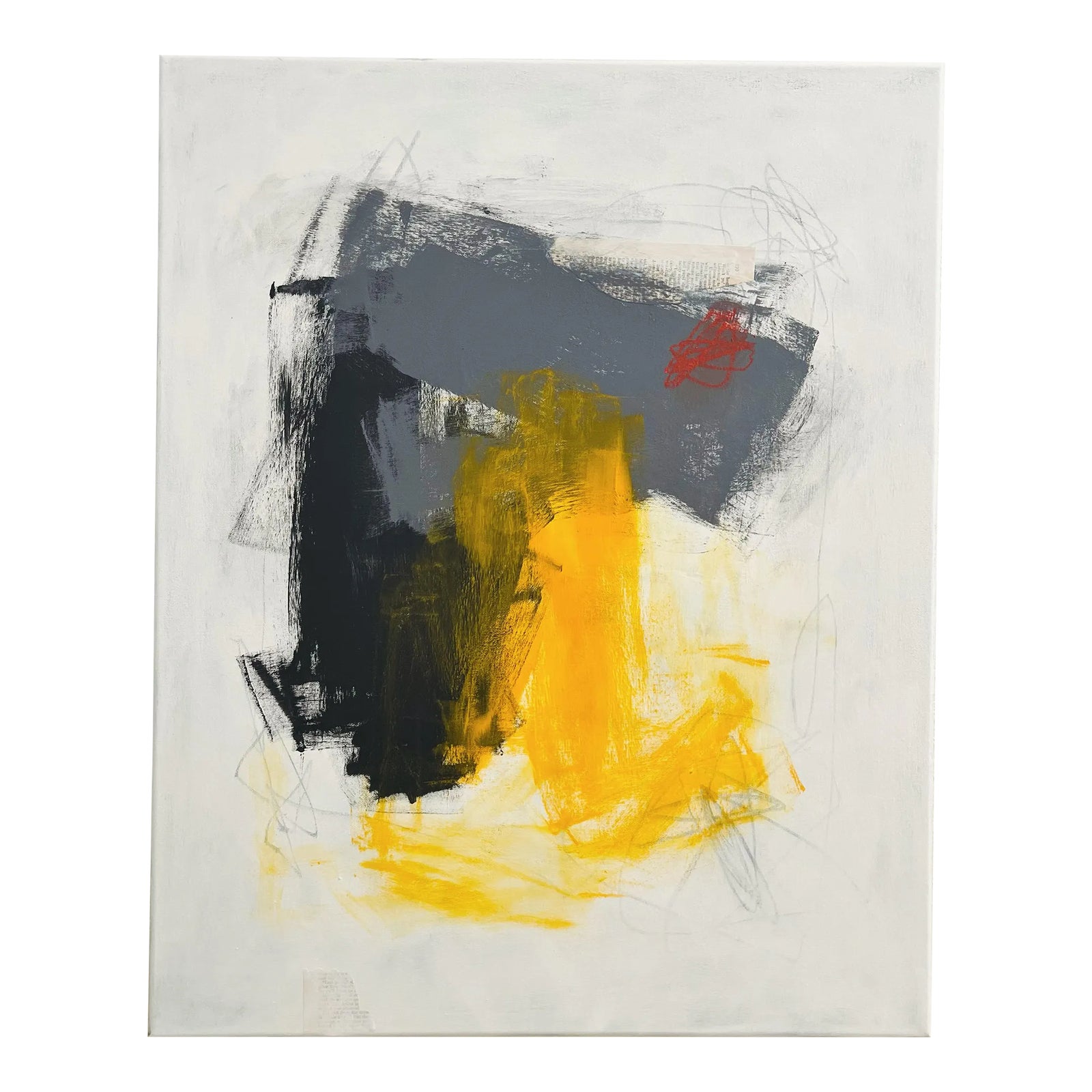 "Emphasis" Contemporary Original Abstract Painting on Canvas | Chairish