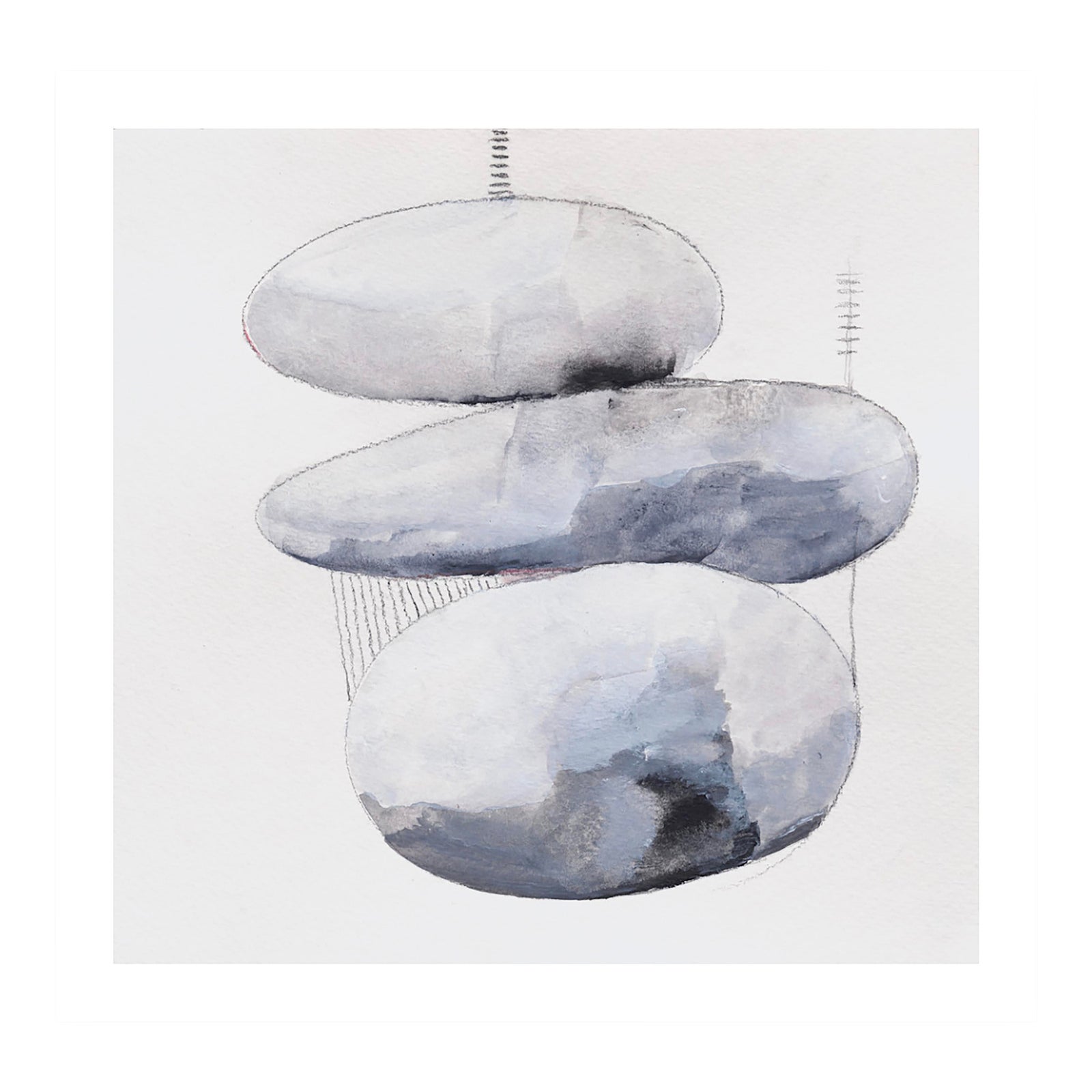Untitled #403" Watercolor Print on Fine Art Paper by Michelle ...