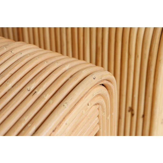 Pencil Reed Waterfall Nightstands - a Pair | Chairish