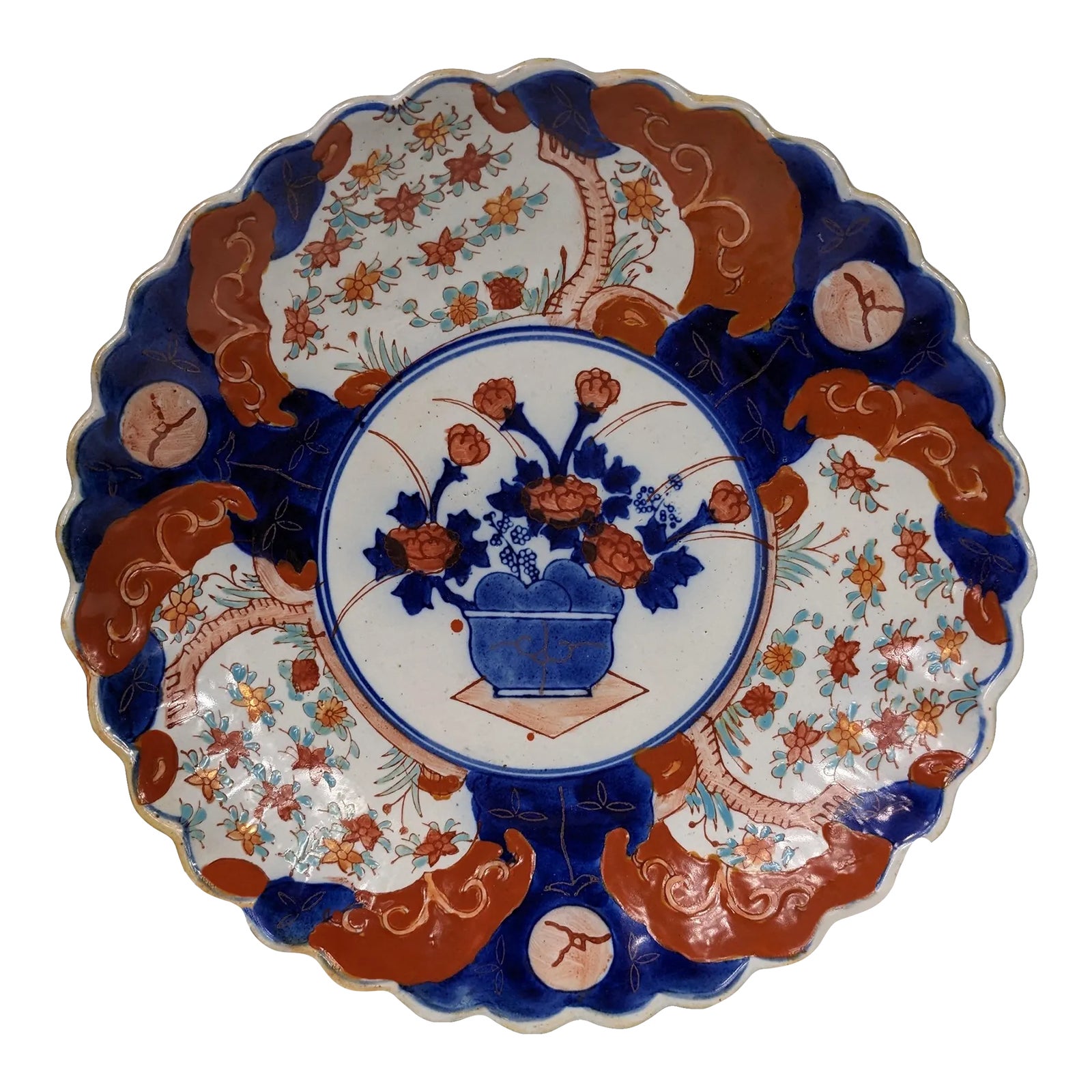 Pair of Early 20th Century Japanese Imari Plates | Chairish