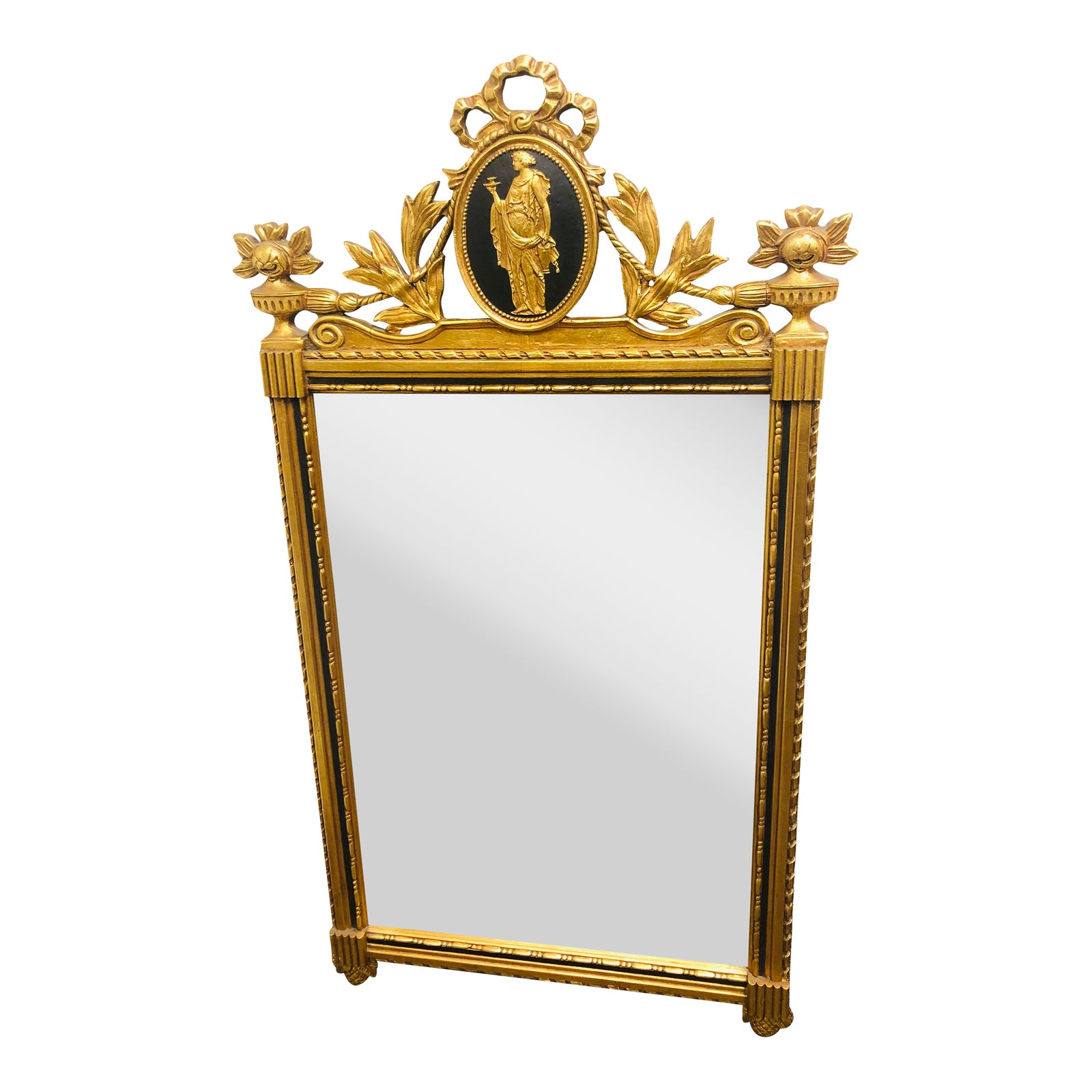 Vintage 1940s Roman Style Gilt Mirror | Chairish