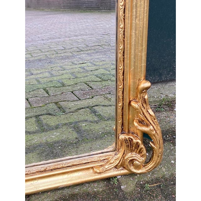Late 20th Century Rococo-Style Gold Frame Full Length / Floor Mirrors ...